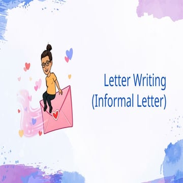 English Language - Informal Letter Writing Slides | PPTX
