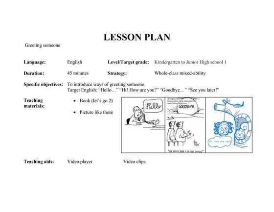 Personal information lesson plan and flash card | PDF