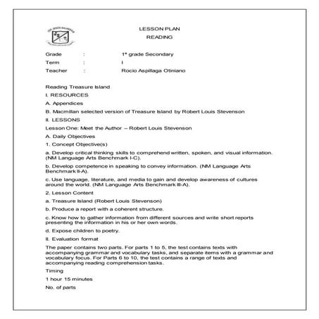 Lesson plan | DOCX