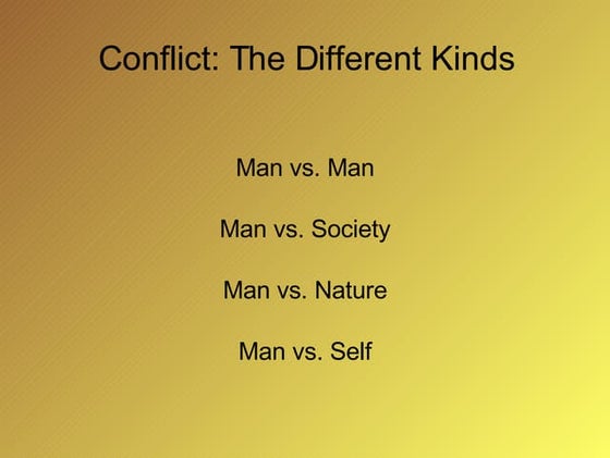 4 types of conflict | PPT