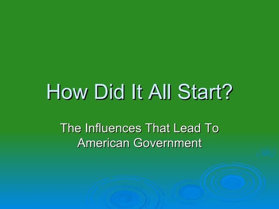 Lesson Plan One Government 3 | PPT