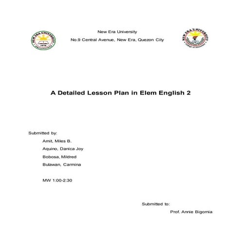 Lesson plan in Interactive English | DOCX