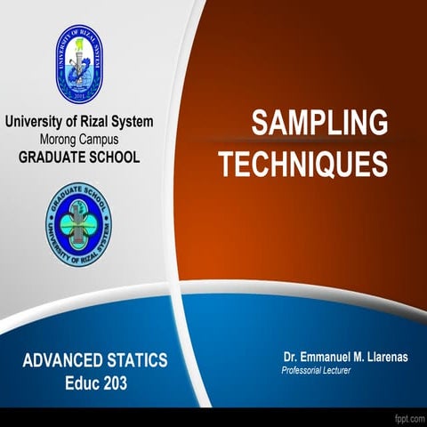 LESSON-SAMPLING-TECHNIQUES (1).ppt MASTERAL PPT | PPT