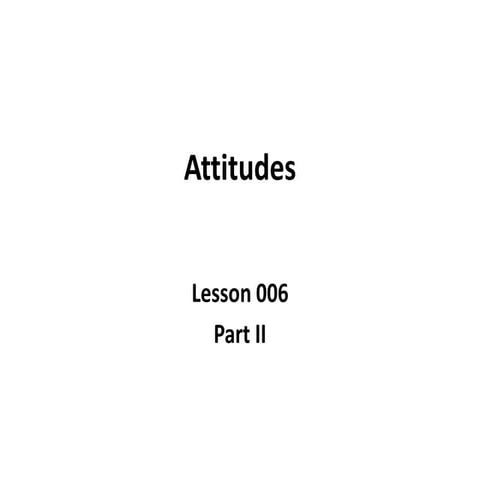 Attitudes | PPTX
