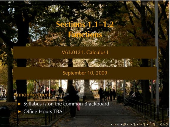 Lesson 1: Functions and their representations (handout) | PDF