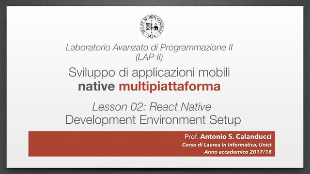 Lesson 02 React Native Development Environment Setup Ppt