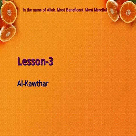 Lesson_03b - understand the Quran for Primary School Children | PPT