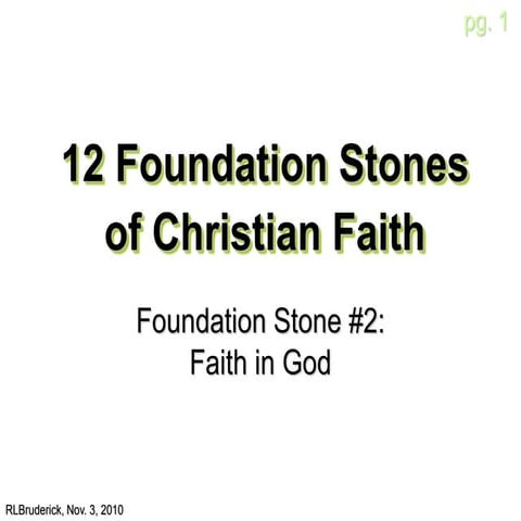 Foundation Stones 04 | PPT