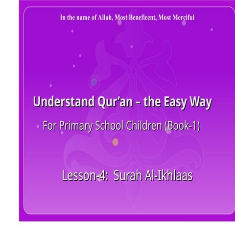 Lesson_04_a - understand the Quran for Primary School Children | PPT