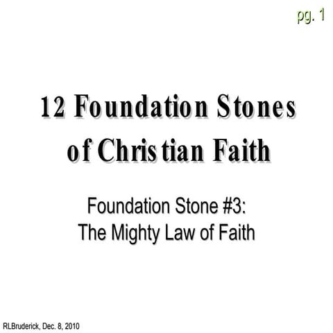 Foundation Stones 05 | PPT