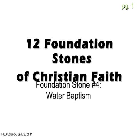 Foundation Stones 06 | PPT