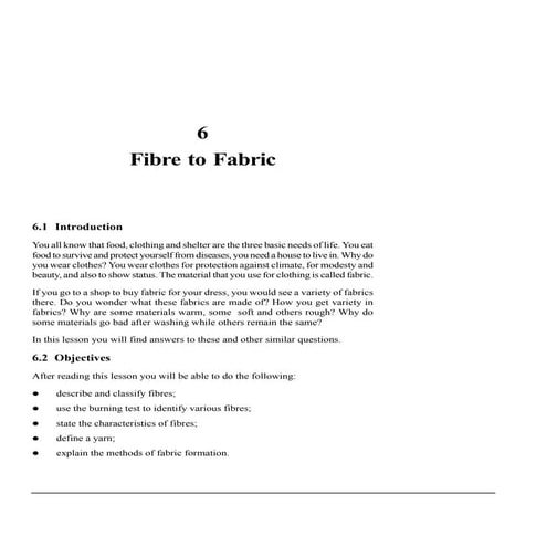 Fibre to fabric final 2003 | PPTX
