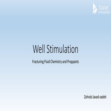 Well stimulation - petroleum engineering | PPTX
