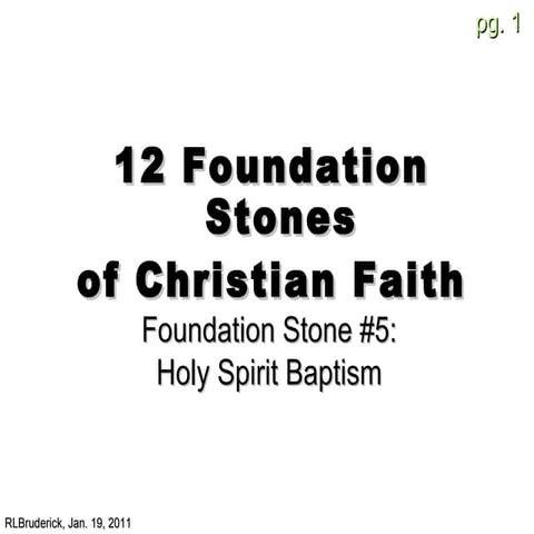 Foundation Stones #7 | PPT