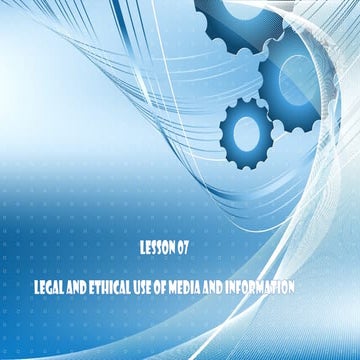 MEDIA INFORMATION LITERACY LESSON 7 GRADE 12 | PPTX