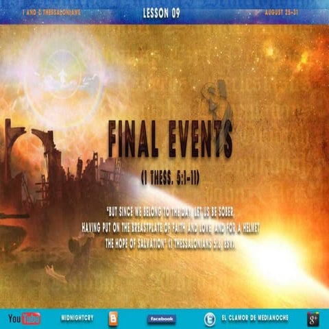 LESSON 09 "FINAL EVENTS" | PPT