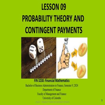 Lesson 09 - Probability Theory and Contingent Payments.pptx