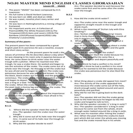 Class 12th ke Lesson 09 SNAKE.pdf