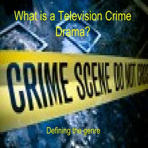 Tv crime drama v2 | PPT