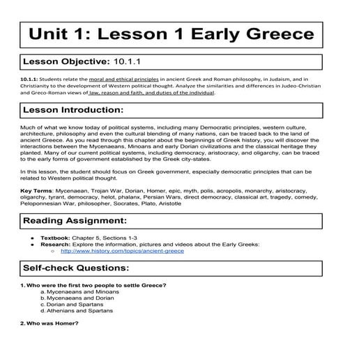Lesson 1.1 | PDF