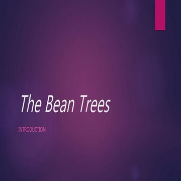 The Bean Trees Lesson 1 | PPT