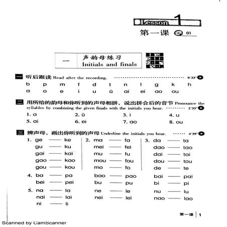 Lesson 1-Learning Mandarin Class | PDF