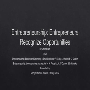 Lesson 1 Introduction to Entrepreneurship | PPTX