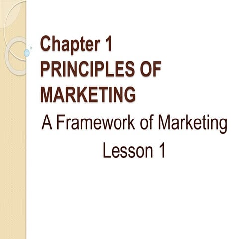 Lesson 1 - Principles of Marketing | PPTX