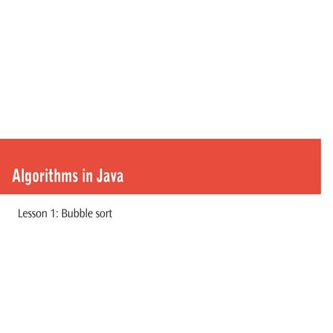 Algorithms In Java Bubble Sort Full Code Shown Odp 0665