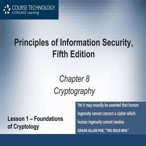 Lesson 1- Foundation Of Cryptology | Ppt