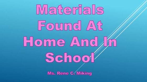 Materials. 1st grade | PPT