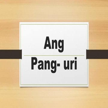ANG PANG-URI | PPTX
