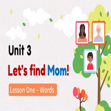 Lesson 1 Unit 3 Let's find Mom .pptx