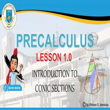 LESSON 1.0 - Introduction to Conic Sections.ppsx