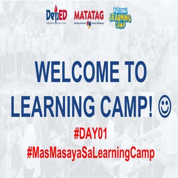lesson1-national learning camp ppt for grade 8x | PPTX