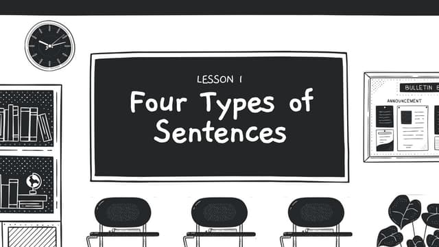 The Four Types of Sentences | PPTX