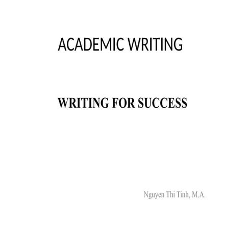 LESSON 1- academic writing and writing process | PPTX | Freelance ...