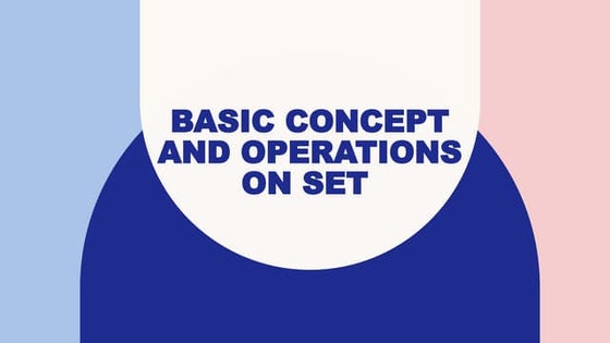 Operations on Sets | PPT