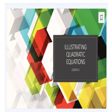 How to illustrate quadratic equations ppt | PPTX