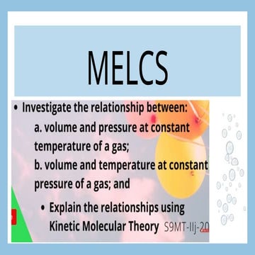 SCIENCE 10 CHEMISTRY SOME OF THE GAS LAWSpptx | PPT