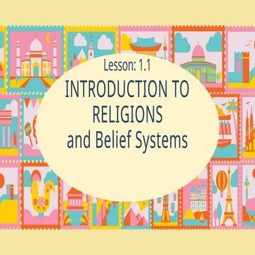 INTRODUCTION TO WORLD RELIGION WEEK 1 Quarter 1 | PPTX