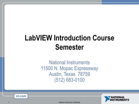 Managing Large Datasets in LabVIEW | PPTX