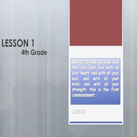 Lesson 1 4 th grade | PPTX | Judaism | Religion & Spirituality