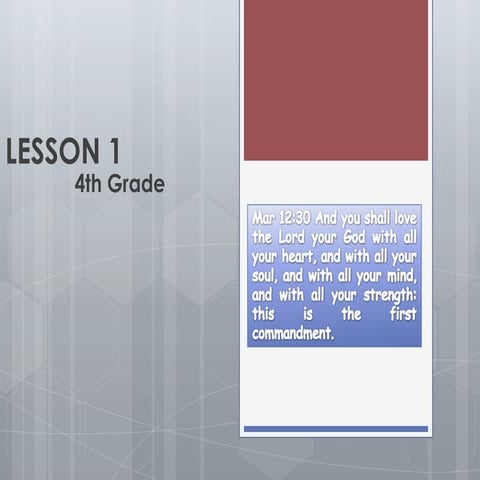 Lesson 1 4 th grade | PPTX