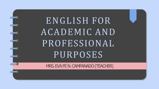 Academic-Language. eapp. grade 11 stem student | PPTX | Education