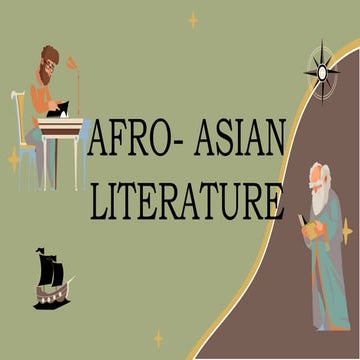 LESSON 1- AFROASIAN literature introduction | PPTX