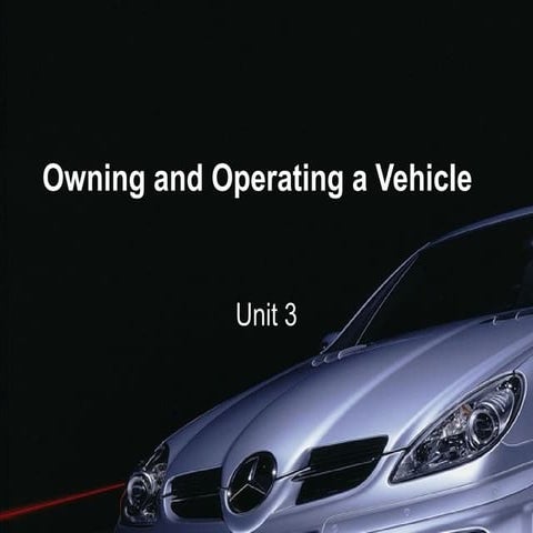 Choosing a Vehicle | PPT