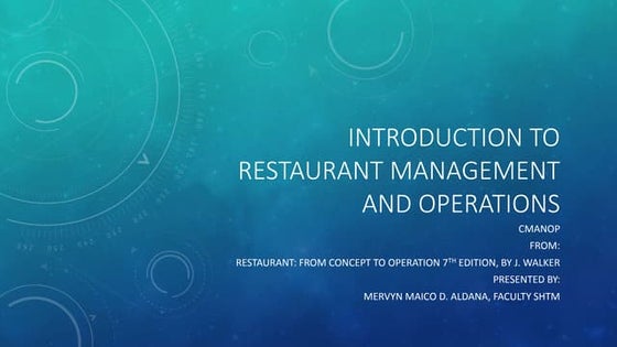 INTRODUCTION TO CULINARY | PPT