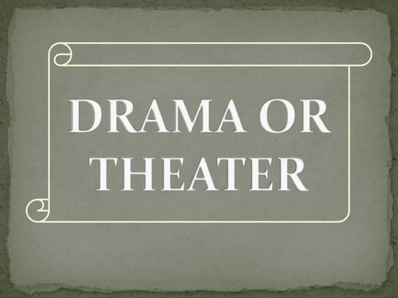 Types of drama | PPT