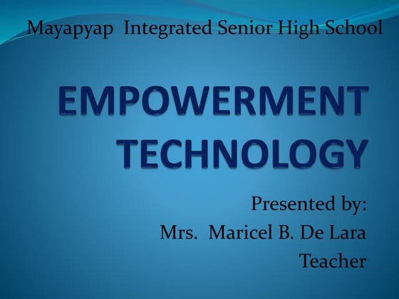 EMPOWERMENT TECHNOLOGY GRADE 11 QUARTER 2 REVIEWER | PPT